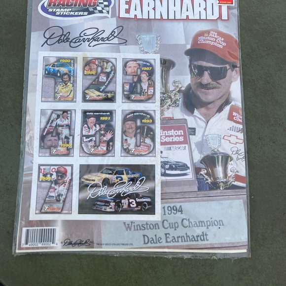 Merrickmint | Wall Decor | Dale Earnhardt Nascar Stamp Stickers Signed ...